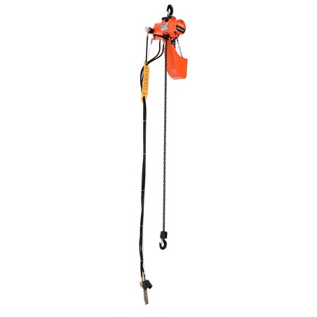 Global Industrial Air Chain Hoist, 300 lb Capacity, 10' Lift, Single ...