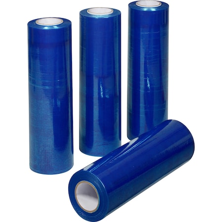 Global Industrial Stretch Wrap, Cast, 80 Gauge, 18Wx1500'L, Blue Tint ...