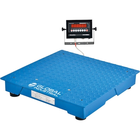 Global Industrial NTEP Pallet Scale With LED Indicator, 2'x2', 5,000 lb ...