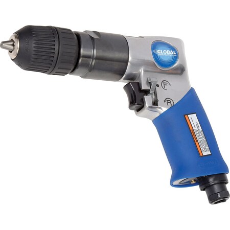 Global Industrial 3/8in Reversible Pistol Grip Drill W/Cushion Grip ...