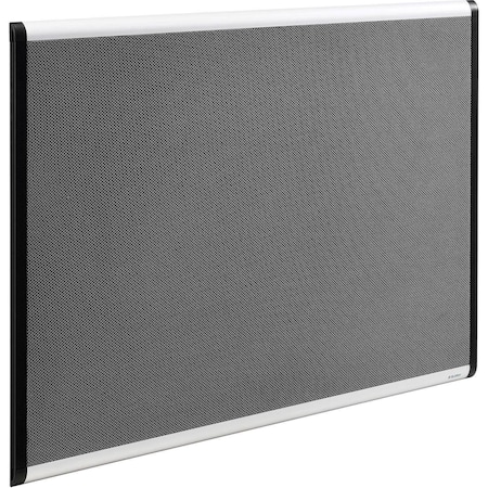 Global Industrial Fabric Mesh Bulletin Board, 72inW x 48inH, Gray ...