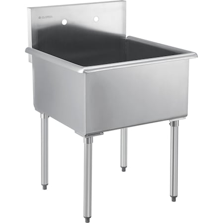 Global Industrial Stainless Steel Utility Sink, 24 x 24 x 14 Deep, Non ...