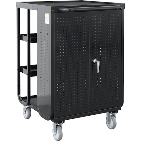 Global Industrial Steel Receiving Cart w/ 4 Shelves, 28L x 31W x 44H ...
