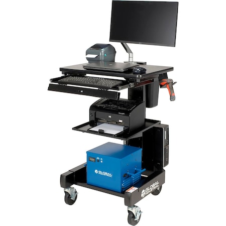 Global Industrial Orbit Mobile Powered Cart with 40AH Battery 436998BK ...