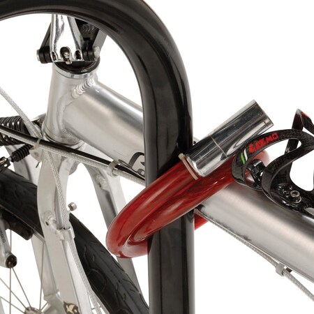 Global Industrial U-Rack Bike Rack, Black, Flange Mount, 2-Bike ...