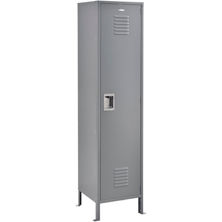 Global Industrial Louvered Door Locker, 18 in W, 21 in D, 78 in H, Gray ...