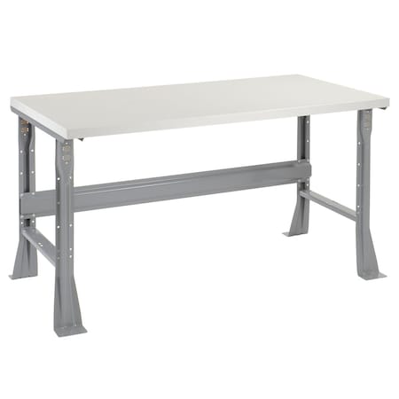 Global Industrial Workbench with Flared Leg, 60 x 30in, Laminate Square ...