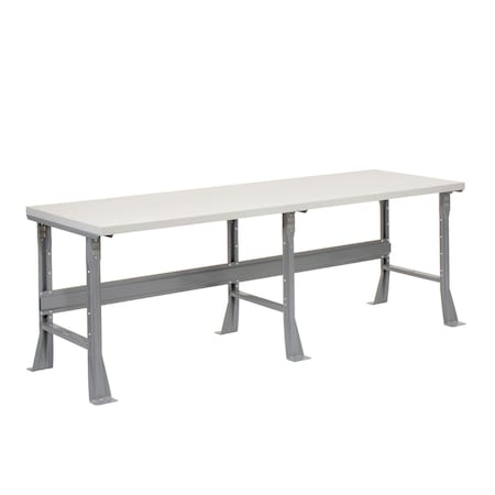 Global Industrial Extra Long Workbench, 96 x 30in, Flared Leg, Laminate ...