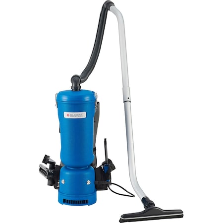 Global Industrial Ergonomic HEPA Backpack Vacuum w/ 8-Piece Tool Kit, 2 ...
