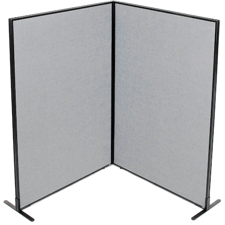 Interion By Global Industrial Interion Freestanding 2-Panel Corner Room ...