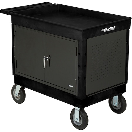 Global Industrial Workstation Cart, Plastic, 44 in L, 25-1/2 in W, 32-1 ...