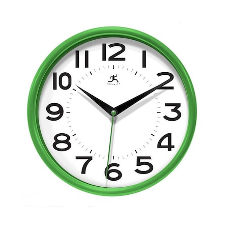 Infinity Instruments Metro - 9in Green Office Wall Clock, Battery ...