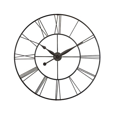 Infinity Instruments Skyscraper XXL - 45" Round Welded Metal Wall Clock ...