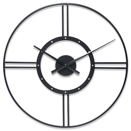 Infinity Instruments Astro - 24" Round Black Metal Frame, Metal Hands ...