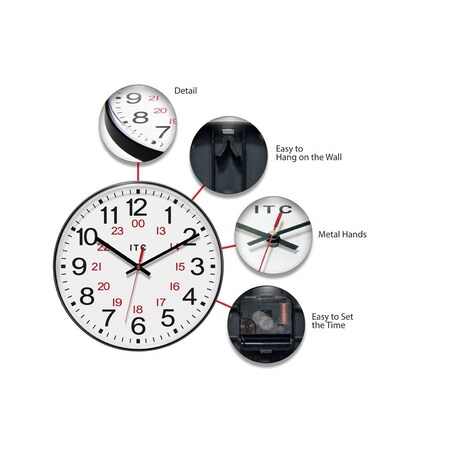 Infinity Instruments Prosaic 24 Hour, Clock 90/1224-1 | Zoro