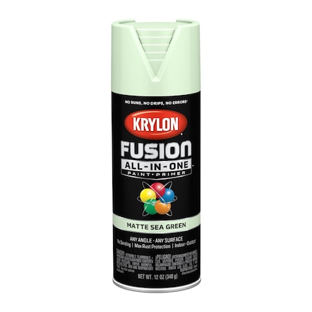 Krylon Matte Sea Green, Matte, 12 oz 2762 | Zoro