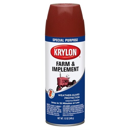 Krylon Farm/Implement Paints; Red Oxide Primer; 12 oz.; Aerosol 4904 | Zoro