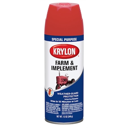Krylon Farm/Implement Paints; Ford Red; 12 oz.; Aerosol 4906 | Zoro