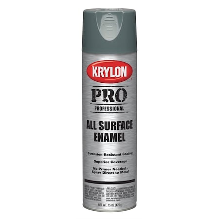 Krylon Professional All-Surface Enamel Paint; Gray; 15 oz. Aerosol 5820 ...