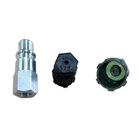 Fjc R-1234yf Aluminum straight adapter with JRA Valve core with cap 1/8 ...