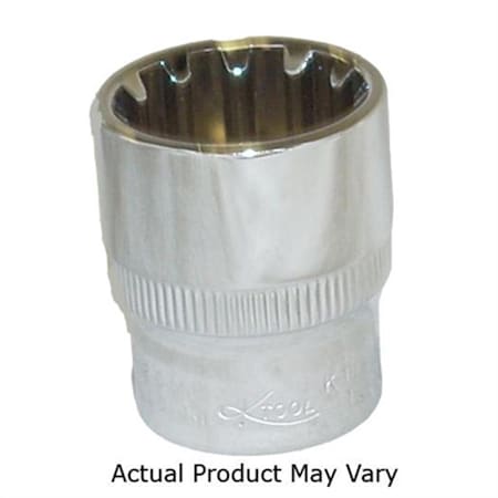 K-Tool International 3/8" Drive, 18mm Metric Socket, Chrome Spline ...