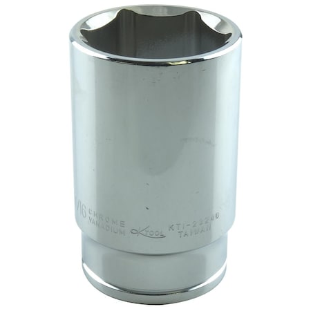 K-Tool International 1/2" Drive, 1-7/16" SAE Socket, 6 Points, Deep 6Pt ...