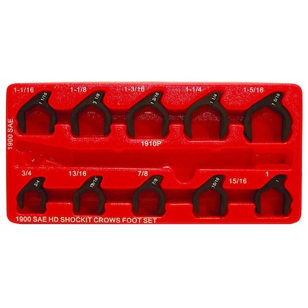 Lock Technology SAE Shockit Crows Foot Set LTILT1900 | Zoro