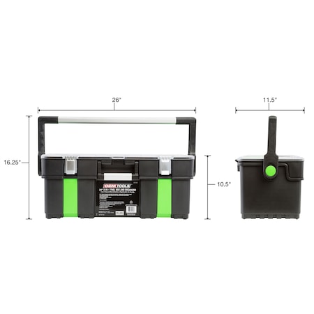 Great Neck OEMTOOLS 24 in. Tool Box and Organizer 22182 | Zoro
