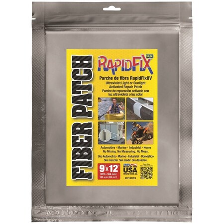 Rapidfix UV Fiber Patch 9IN x 12IN, 108 SQ IN 6121912ES | Zoro