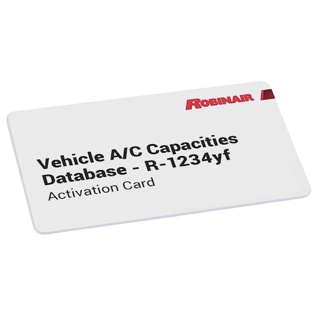 Robinair R1234yf Vehicle AC Capacities Database 2020 ROB34002 | Zoro
