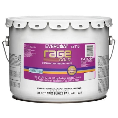 Evercoat RageÂ® Gold Premium Lightweight Body Filler, 3 Gallon 113 | Zoro