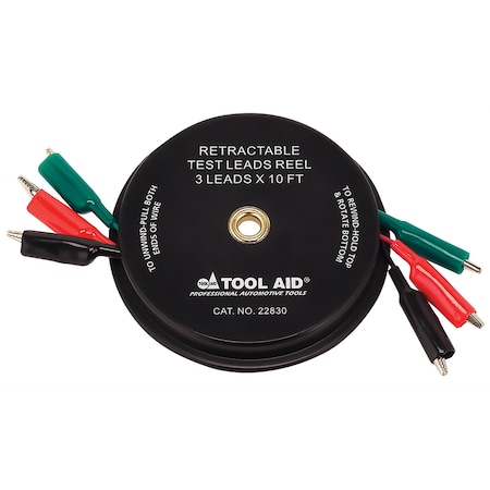 S&G Tool Aid Retractable Test Leads Reel - 3 Leads X 10 22830 | Zoro