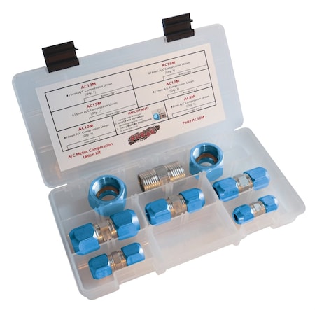 S.U.R. AND R AUTO PARTS Metric A/C Compression Block Off Kit (AC90M) | Zoro