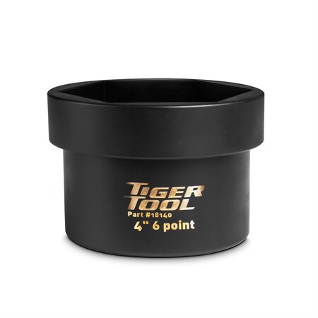 Tiger Tool 4 IN 6 Point Axle Nut Socket 18140 | Zoro