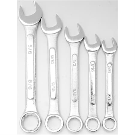 Performance Tool 5 pc Combo Wrench Set - SAE 1405 | Zoro
