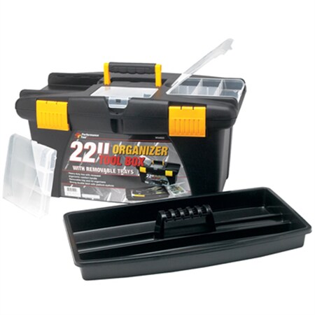 Performance Tool 22" Plastic Tool Box w/Organiz W54022 | Zoro