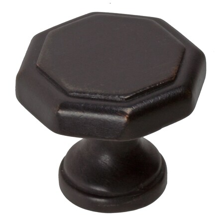 Gliderite Hardware 1-1/8 in. Oil Rubbed Bronze Octagon Cabinet Knob ...