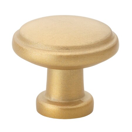 Gliderite Hardware 1-1/8 in. Satin Gold Round Classic Cabinet Knob ...