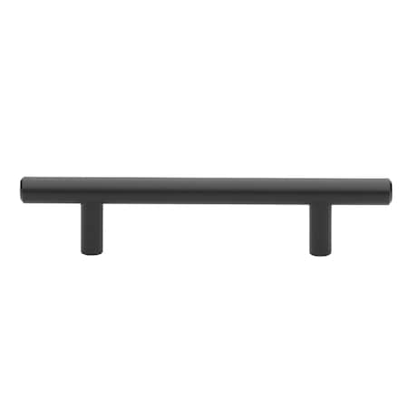 Gliderite Hardware 3-3/4 in. Center to Center Matte Black Solid Steel ...