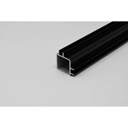 Eztube 2-Way Captive Fin Extrusion for 1/4in Panel Panel Black, 48in L ...