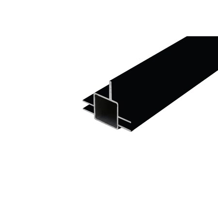 Eztube 2-Way Captive Fin Extrusion for 1/4in & 1/2in Flush Panel Black ...