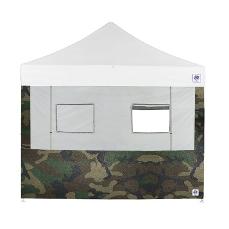 E-Z Up TAA Compliant Food Booth Sidewall with 2 Serving Windows, 10' W ...