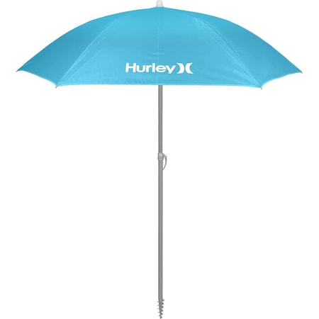 Hurley 7' Umbrella, Solid, Turquoise UMB7HRSTRQ | Zoro