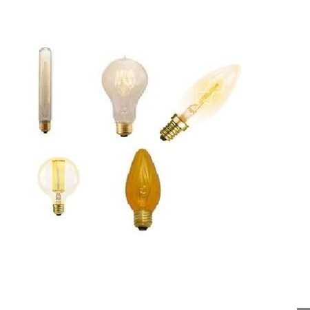 Ilb Gold Vintage Bulb, Plt-40015, 3PK PLT-40015 | Zoro