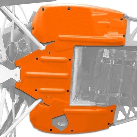 Ilc Replacement for Arctic CAT Rear Skid Plate - Orange - M Riot 6000 ...