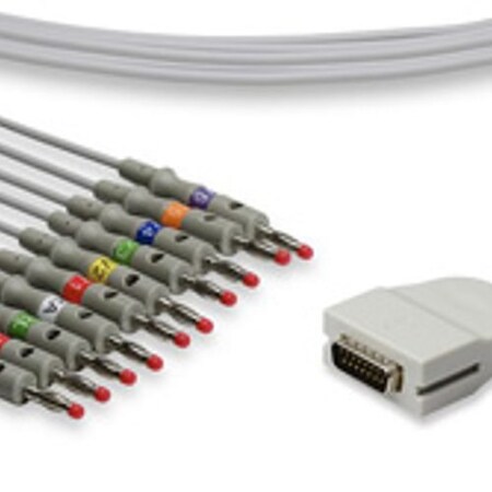 Ilc Replacement for Curbell Cb-721001r/1 Direct-connect EKG Cables CB ...