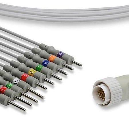 Ilc Replacement for Cardioline ECG 106 Direct-connect EKG Cables Needle ...