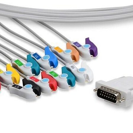 Ilc Replacement for Schiller AT3 Direct-connect EKG Cables Pinch ...