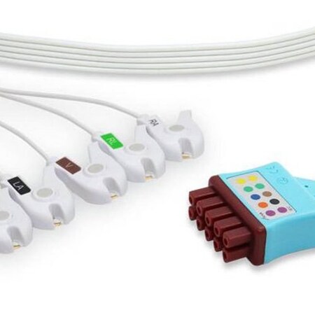 Ilc Replacement for Marquette Tram 500 Disposable ECG Leadwires V2-v6 ...