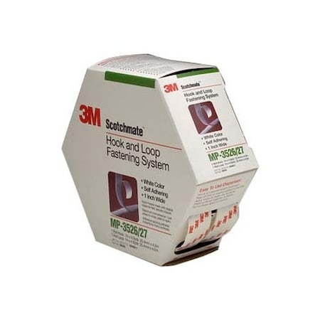 3M Reclosable Fastener White MP-3526/27N-WHITE 3M | Zoro